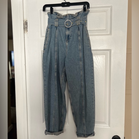 Zara | Jeans | Zara 8s 90s Paper Bag Jeans | Poshmark